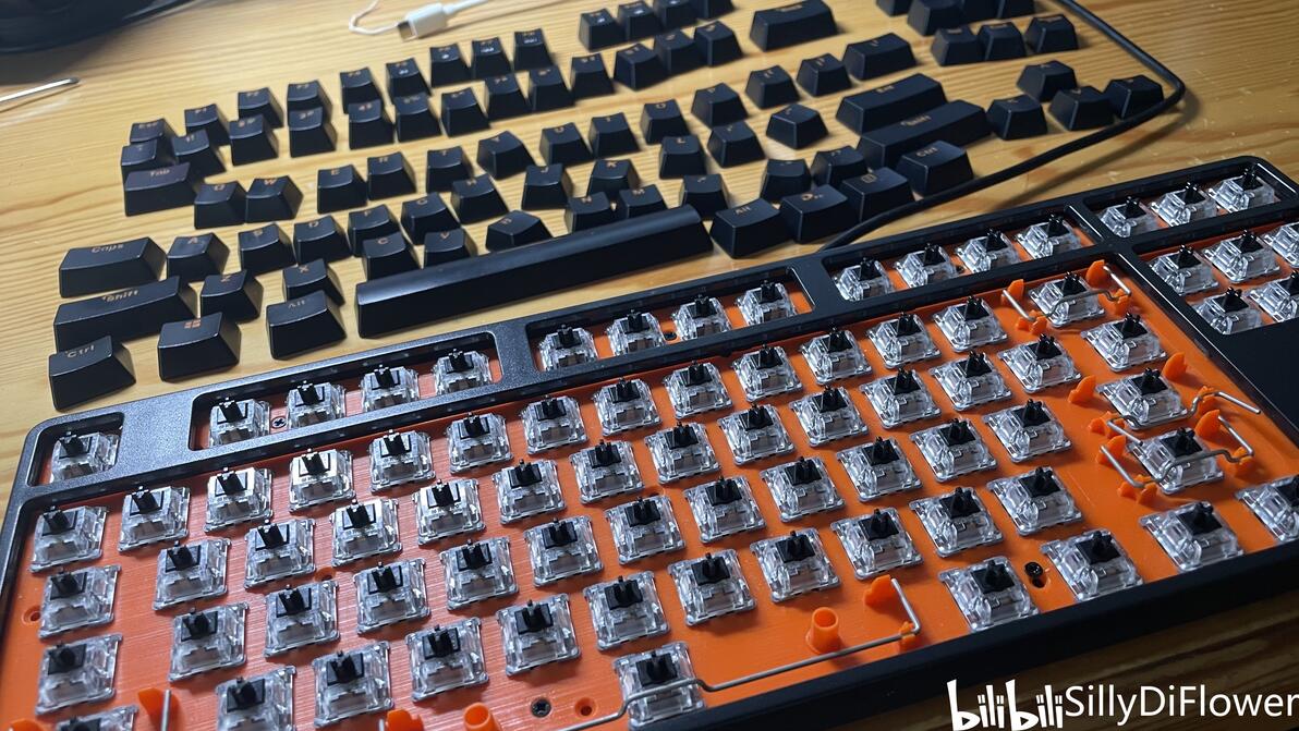 半客制化之键盘改造——达尔优DK100 - 哔哩哔哩